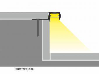 Profil LED trepte incastrat 2m